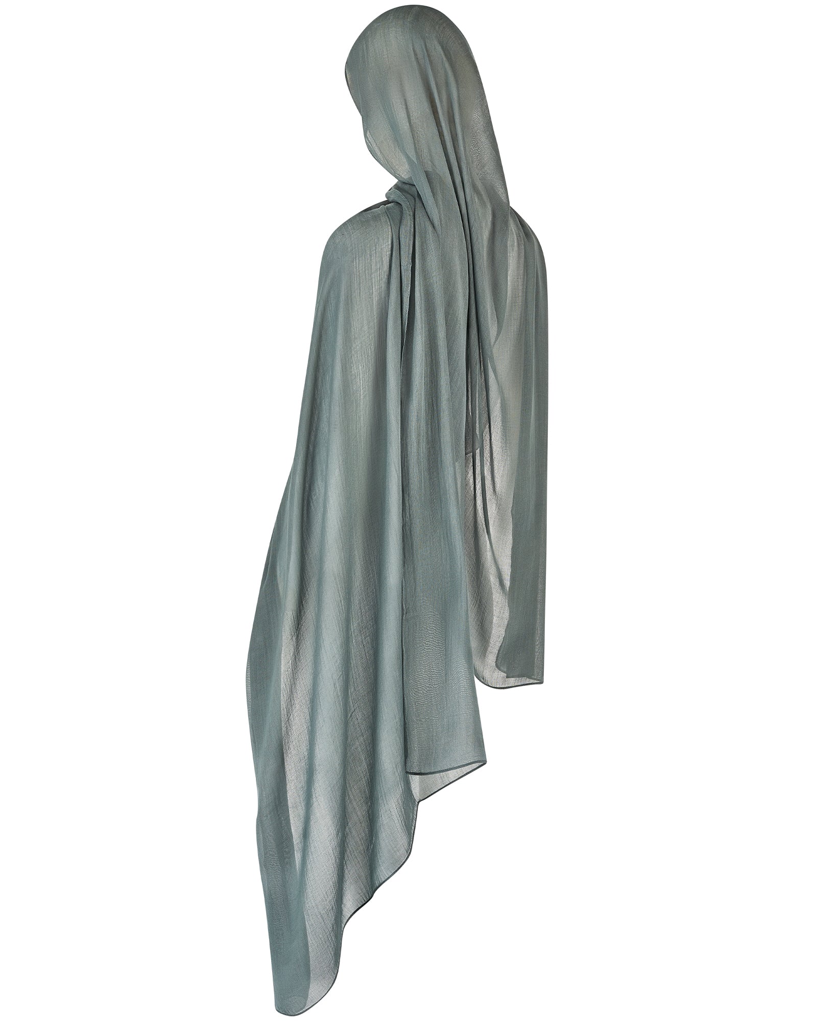 Lightweight, Fine Modal woven plain hijab, Green, Hajj and Umrah hijab ...